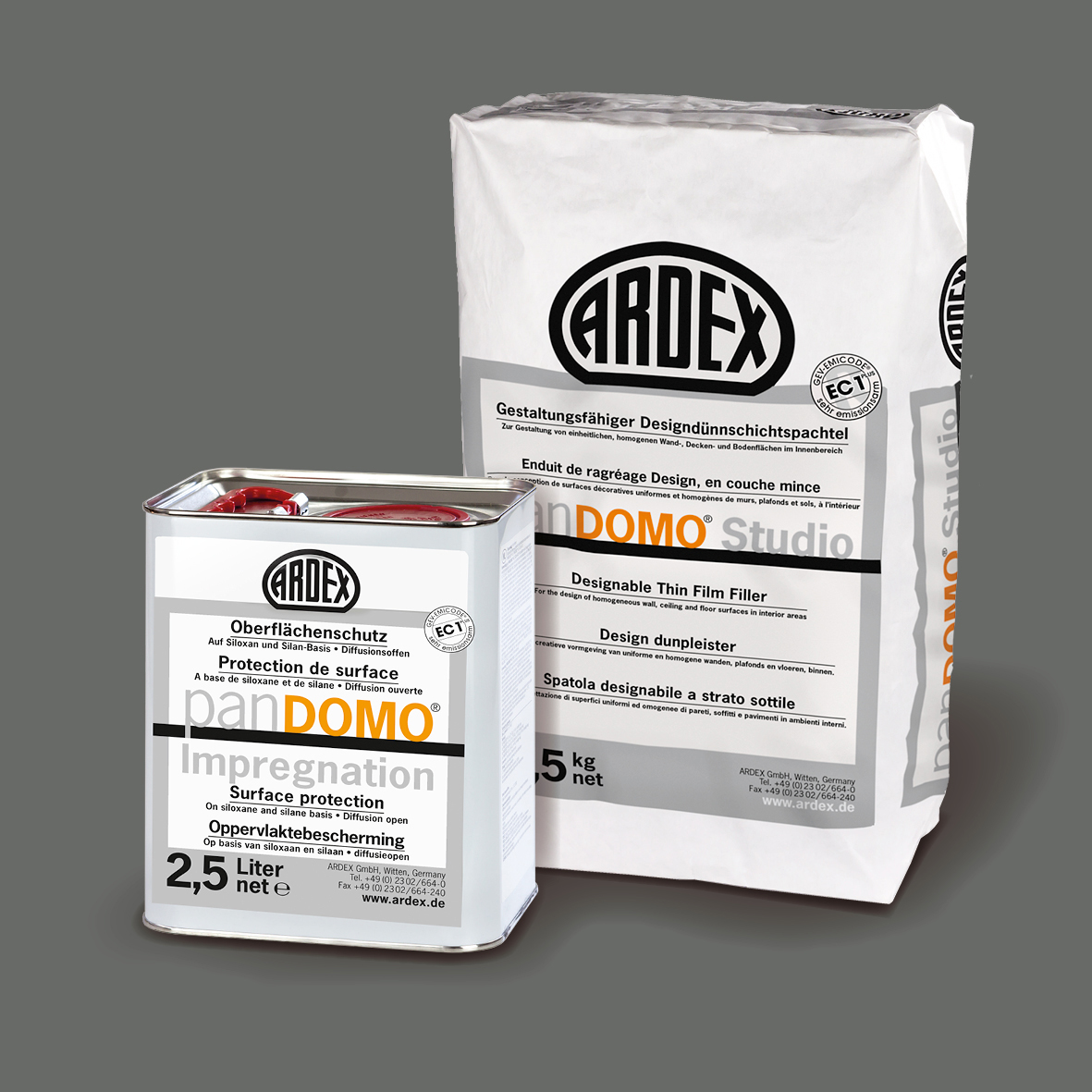 Eine für alle: neue Pandomo-Dekorspachtelmasse für Boden, Wand, Decke: ARDEX